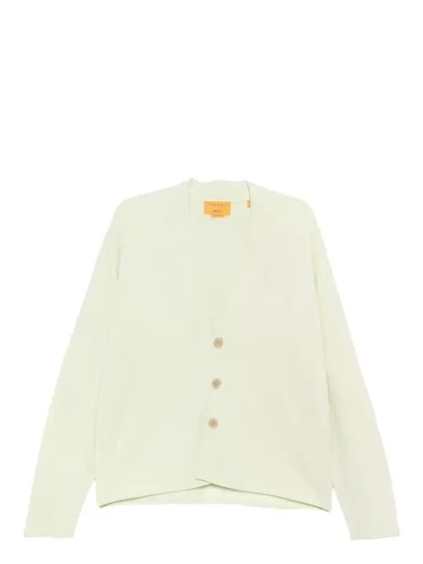 Guest In Residence Button-fastening V-neck Cardigan - Neutrals