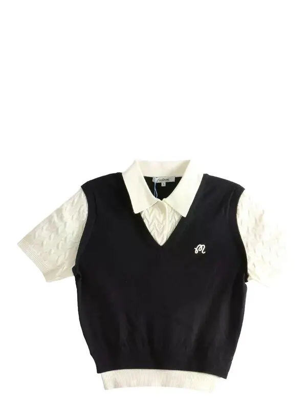MALBON Veronica Layered-effect Sweater - Black