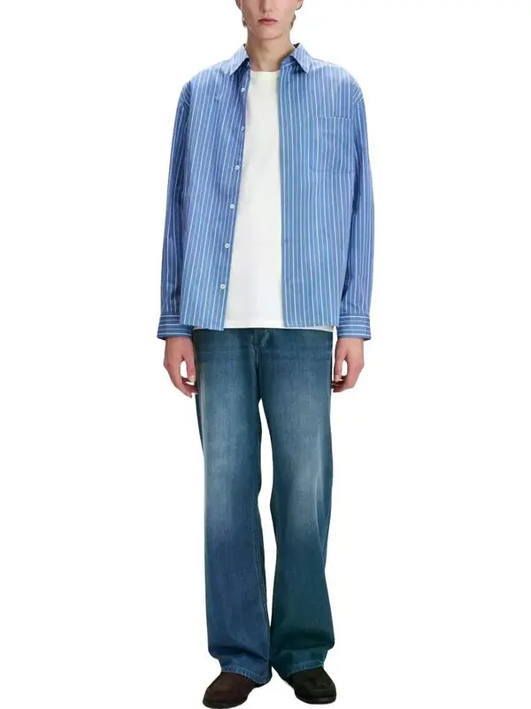 A.p.c. Malo Logo Shirt - Blue