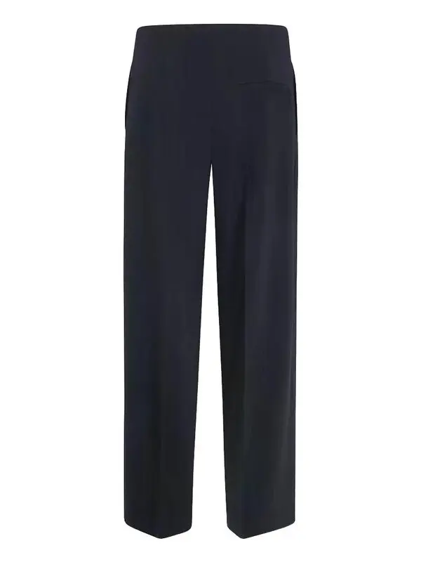 Alberta Ferretti Wide-leg Pleated Tailored Trousers - Black