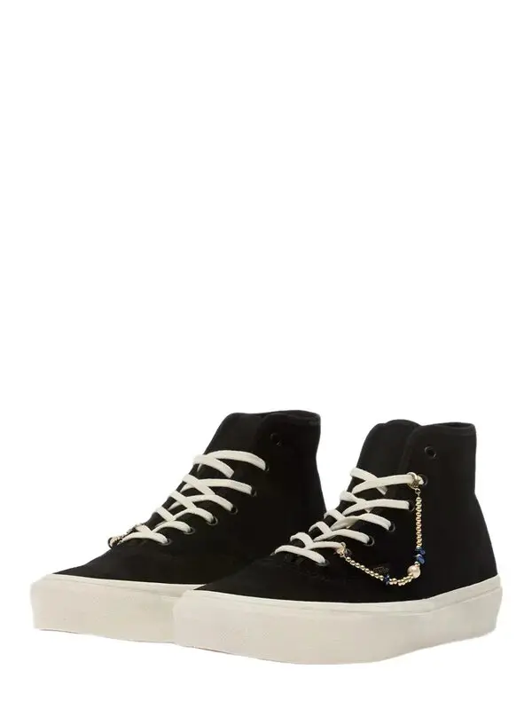 VANS Authentic Hi 2.0 Charm Detail Sneakers - Black