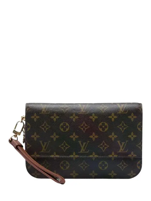 LOUIS VUITTON Monogram Orsay Clutch Bag - Brown