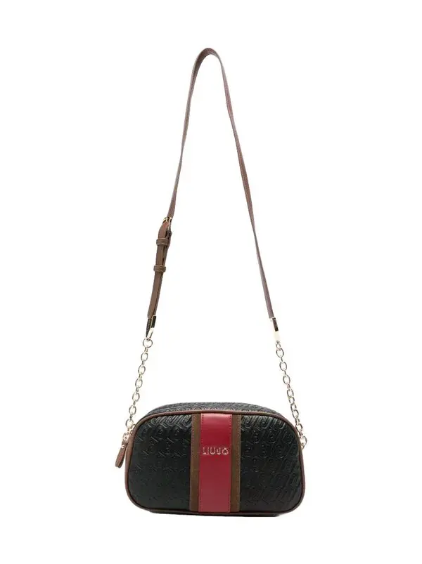 Liu Jo Monogram Embossed Cross Body Bag - Black