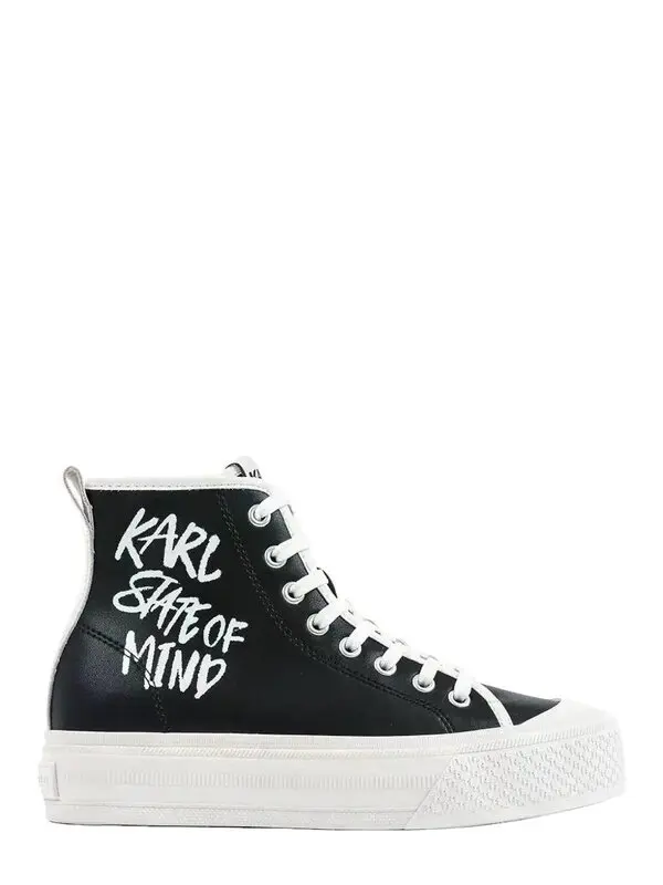 Karl Lagerfeld Kampus Max V High-top Sneakers - Black
