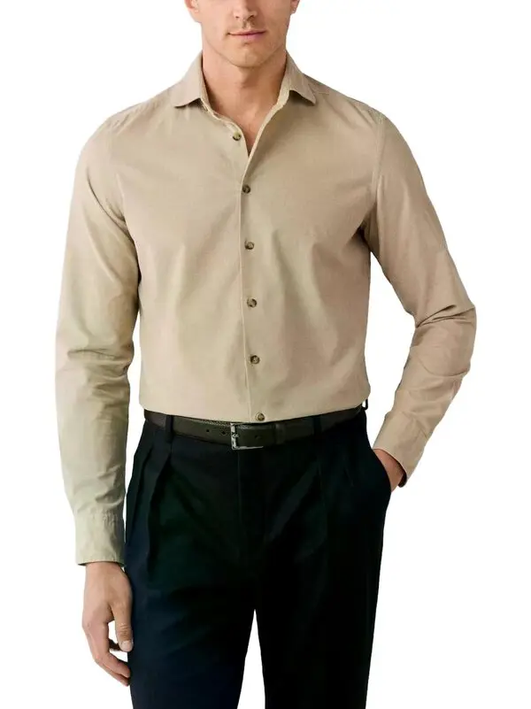 HACKETT LONDON Buttoned Shirt - Neutrals