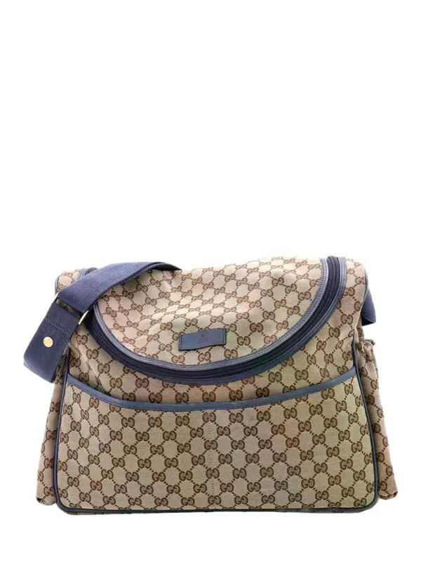 Gucci Diaper Gg Canvas Crossbody Bag - Brown
