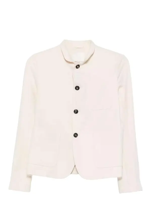 CIRCOLO 1901 Mandarin-collar Patch-pocket Jacket - Neutrals