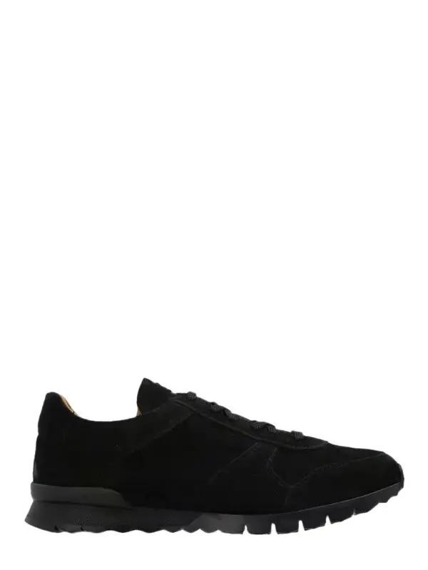Kiton Suede Classic-lacing Sneakers - Black
