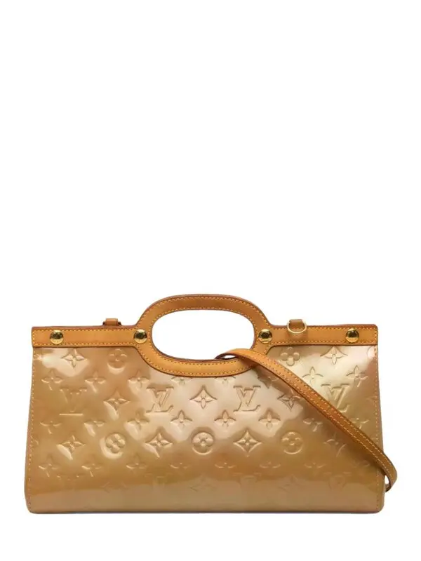 LOUIS VUITTON Monogram Vernis Roxbury Drive Satchel - Brown