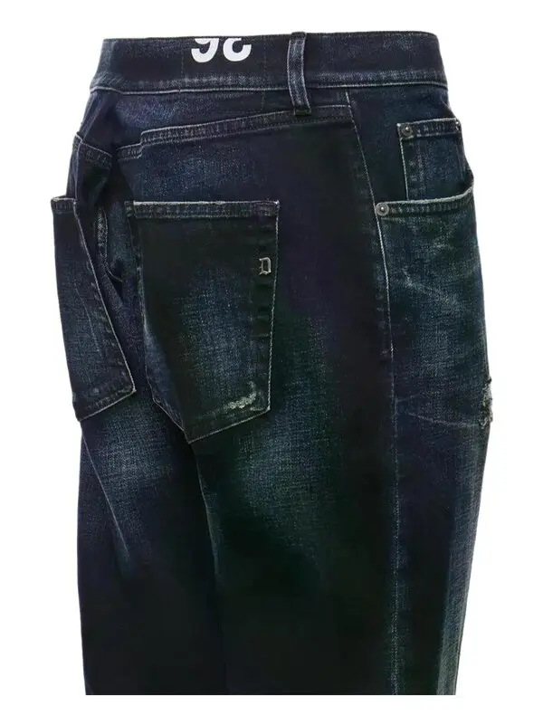 DONDUP Faded Distressed Jeans - Blue
