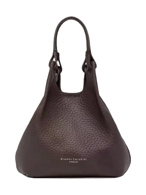 GIANNI CHIARINI Small Dua Grained-leather Tote Bag - Brown