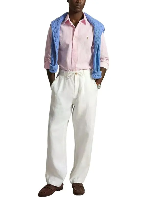 Polo Ralph Lauren Custom Fit Seersucker Oxford Shirt - Pink