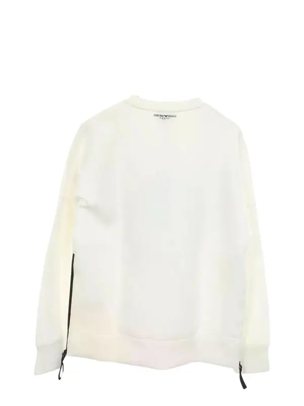 Emporio Armani Logo Print Sweatshirt - Neutrals