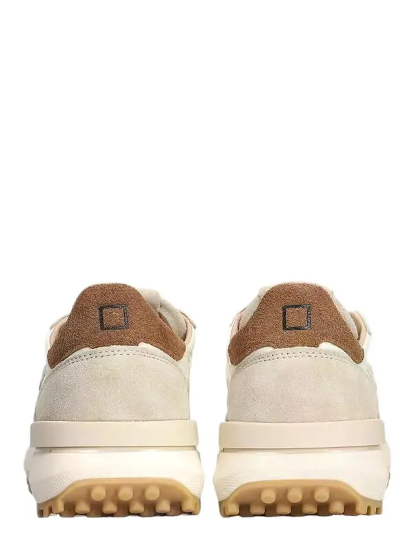 D.a.t.e. Panelled Suede-trim Sneakers - Neutrals