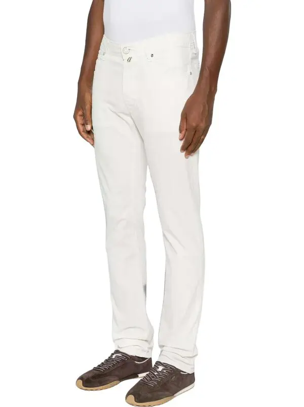 Jacob Cohen Bard Slim-fit Trousers - White