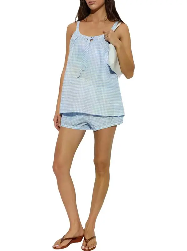 Posse Lila Gingham Shorts - Blue