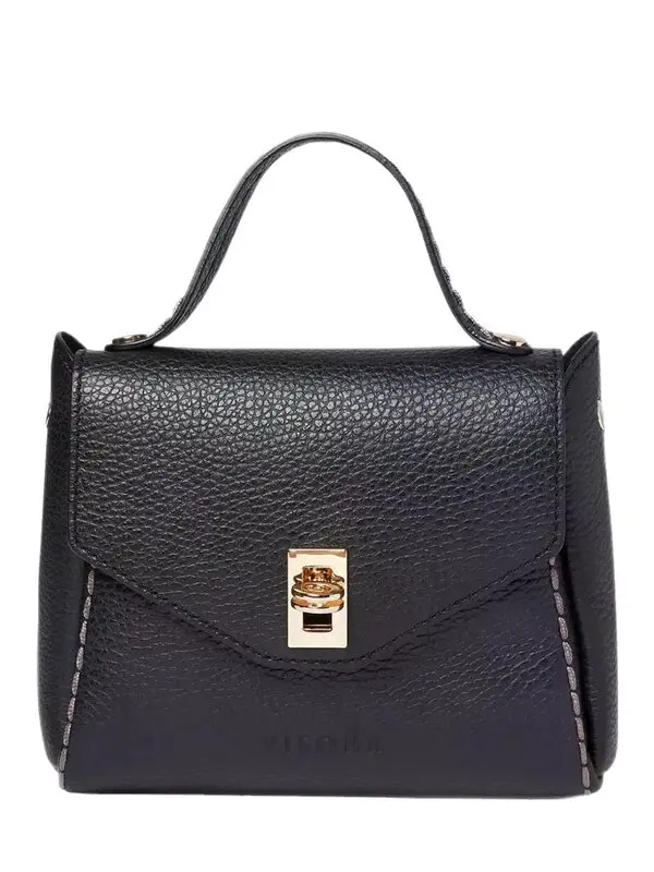 VISONA` Visona Mini Grained Tote Bag - Black