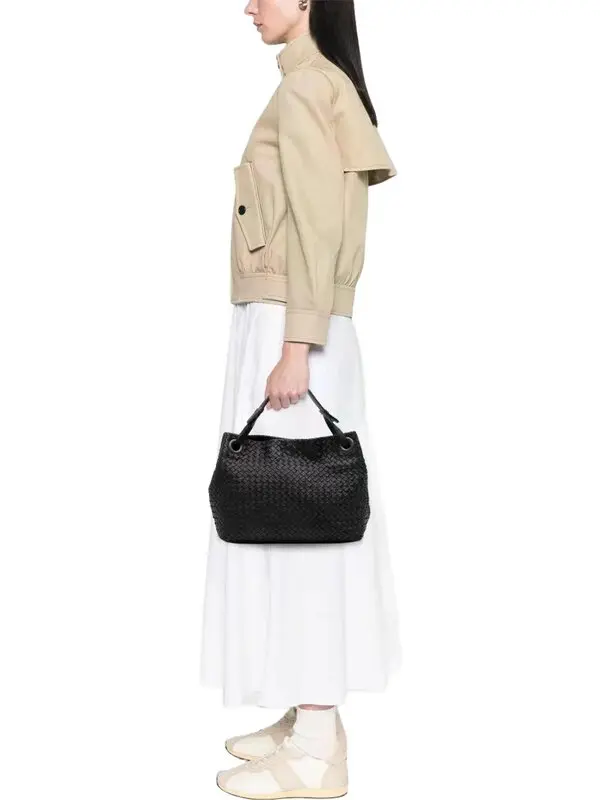 Bottega Veneta Medium Nappa Intrecciato Garda Tote Bag - Black