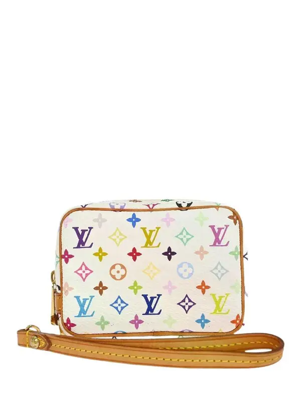 LOUIS VUITTON 2005 Trousse Wapity Monogram Pouch - White