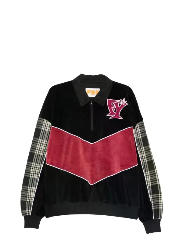 PDF Panelled Polo Shirt - Black