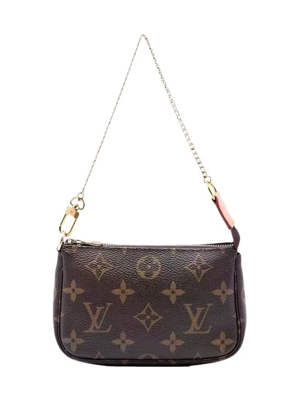 LOUIS VUITTON 2020 Monogram Mini Pochette Accessoires Handbag - Brown