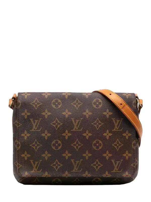 LOUIS VUITTON Monogram Musette Tango Shoulder Bag - Brown
