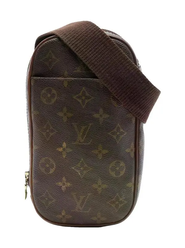 LOUIS VUITTON Monogram Pochette Gange Crossbody Bag - Brown