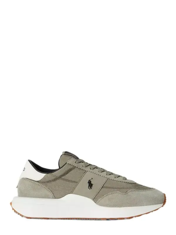 Polo Ralph Lauren Train 89 Suede-panelled Sneakers - Grey