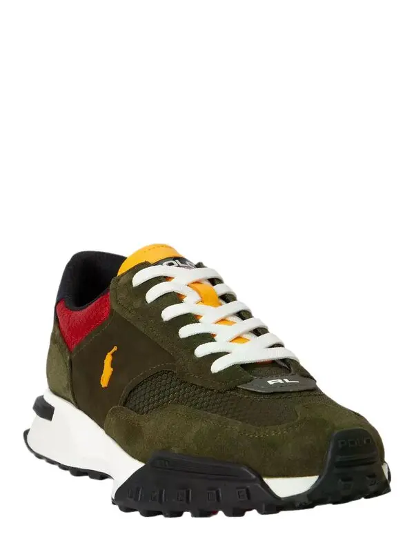Polo Ralph Lauren Eldridge Panelled Leather Sneakers - Green