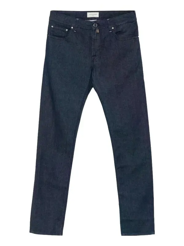 Jacob Cohen Bard Zip-up Slim-fit Jeans - Blue