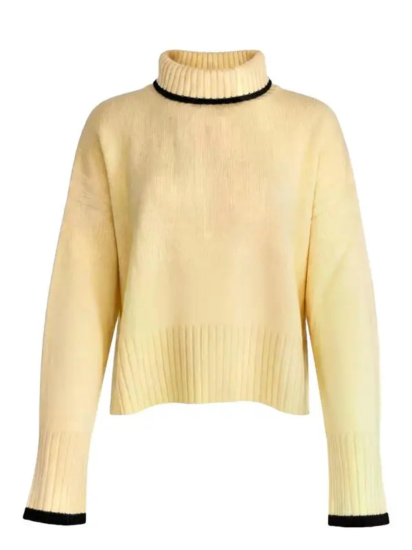 Pinko Contrast-trim Sweater - Neutrals