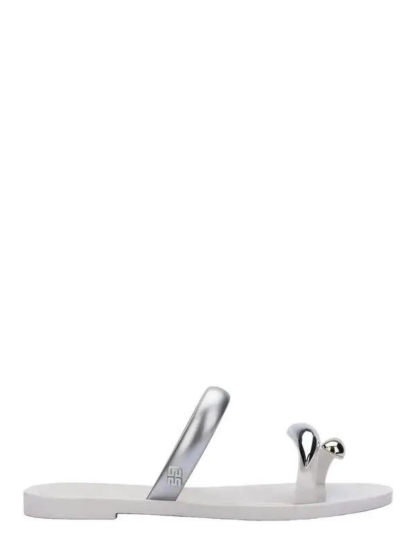 Melissa Eden Metallic-effect Sandals - Silver