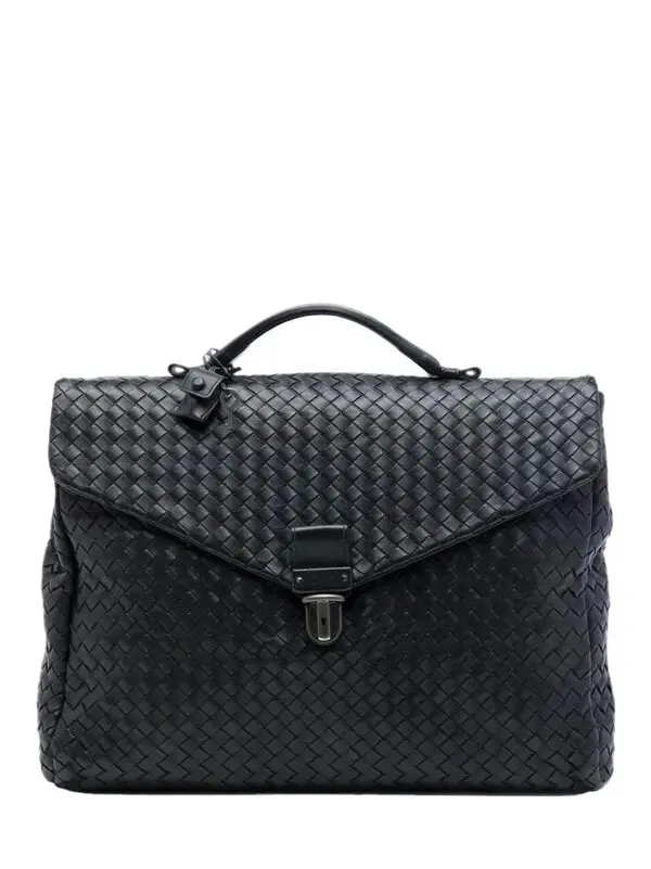 Bottega Veneta 2011 Nappa Intrecciato Business Bag - Black