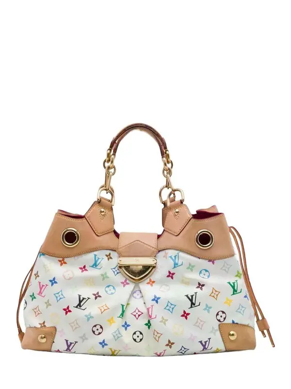 LOUIS VUITTON Monogram Multicolore Ursula Handbag - White
