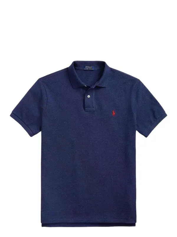 Polo Ralph Lauren Logo-embroidered Piqué Polo Shirt - Blue