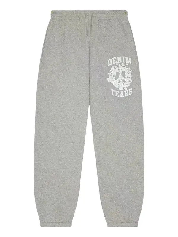 DENIM TEARS University Logo-print Track Pants - Grey