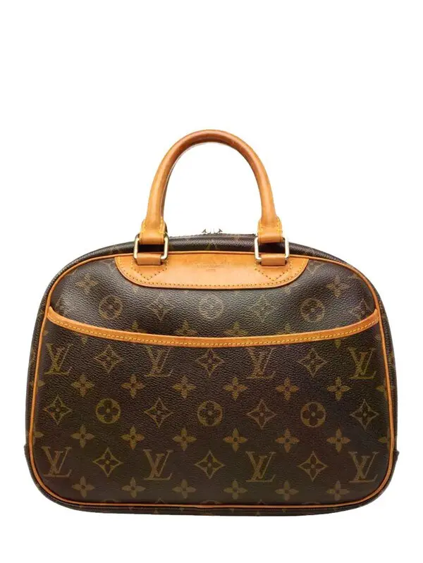 LOUIS VUITTON Monogram Trouville Handbag - Brown