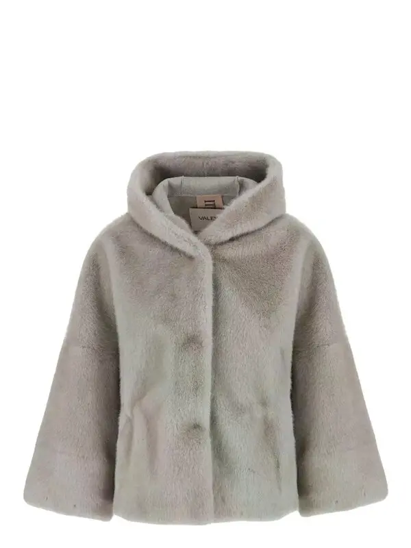 VALENTINI 1972 Hooded Faux-fur Jacket - Grey