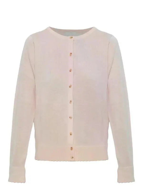 Posse Maisie Scalloped-edge Cardigan - Pink