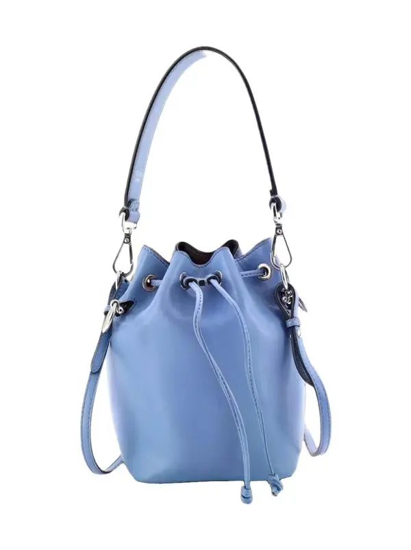 Fendi Mon Tresor Leather Mini Bucket Bag - Blue