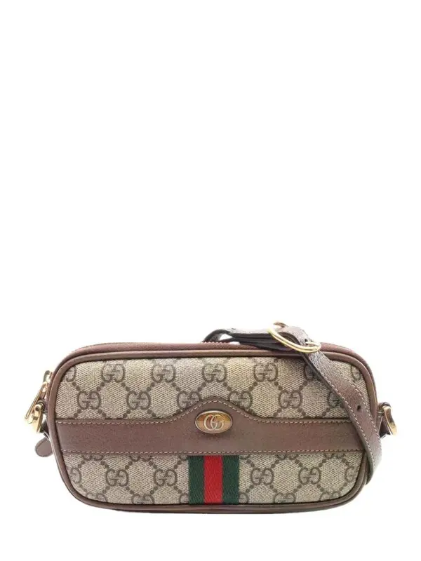 Gucci 2000s Ophidia Gg Supreme Shoulder Bag - Neutrals