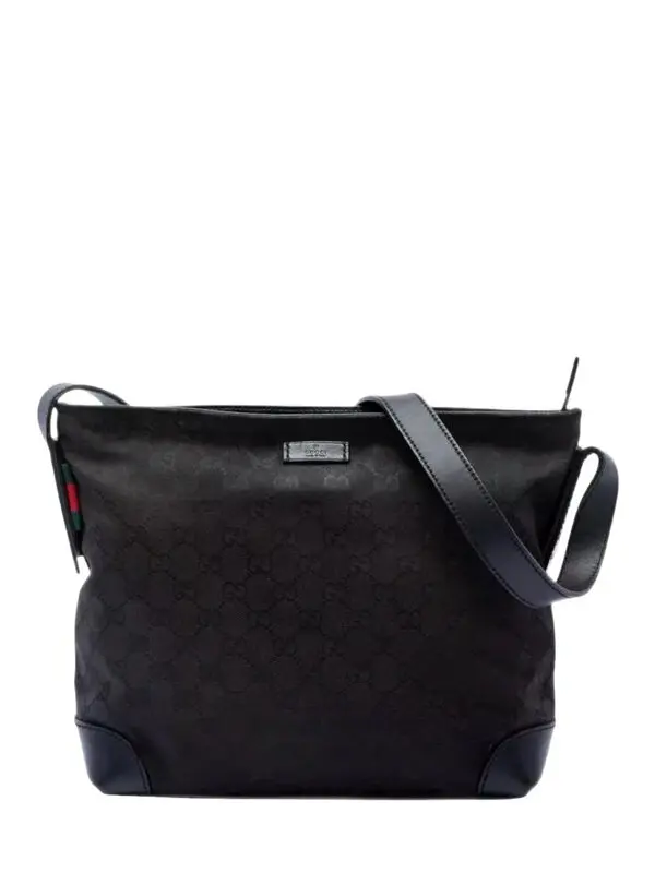 Gucci 2016-2026 Gg Canvas Web Crossbody Bag - Black