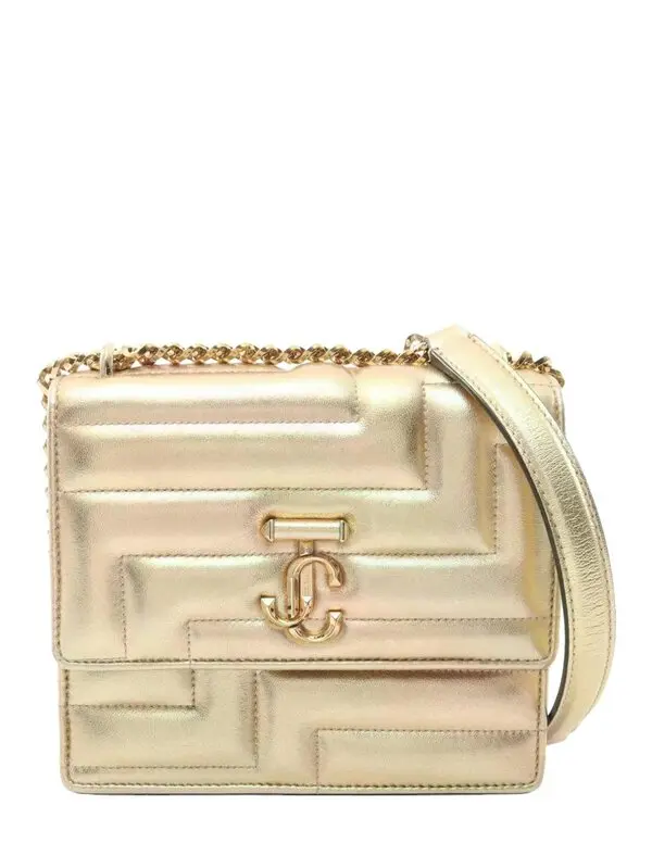 JIMMY CHOO Varennes Avenue Quad Quilted Shoulder Bag - Gold