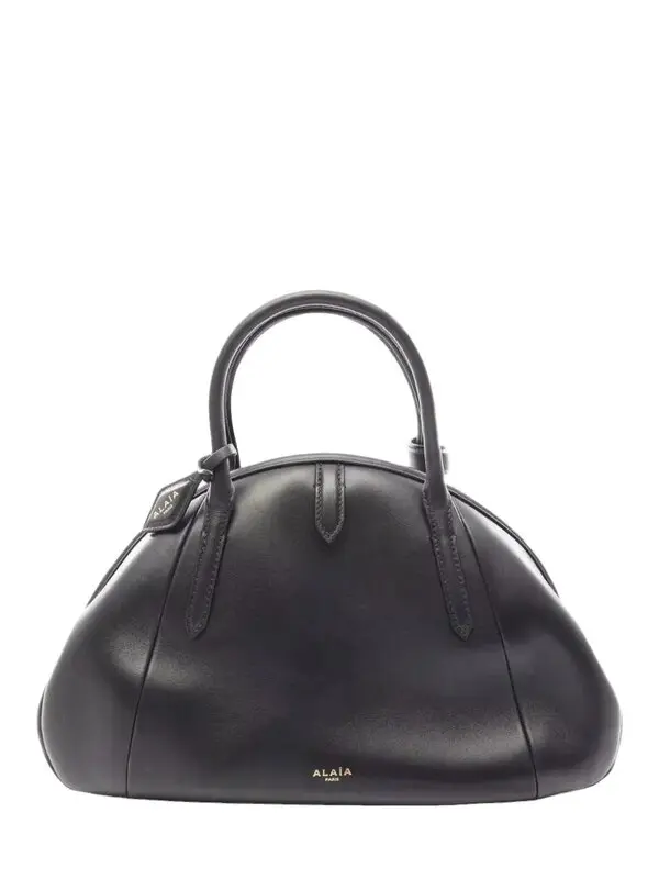 Alaïa Perth Leather Tote Bag - Black