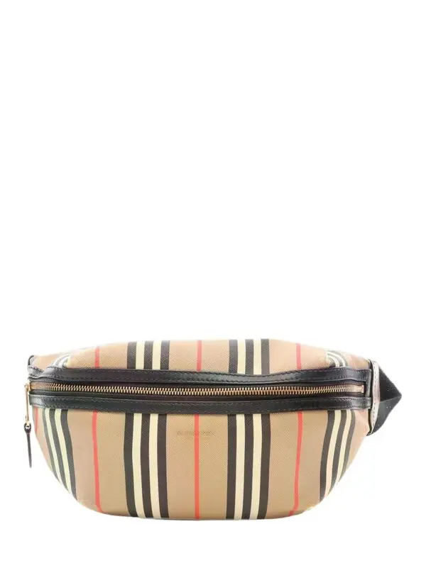 Burberry 2000s Icon Stripe Belt Bag - Neutrals