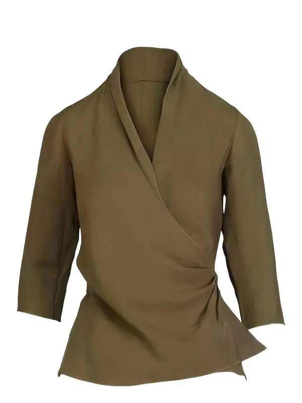 PETER COHEN Tie-waist Blouse - Green