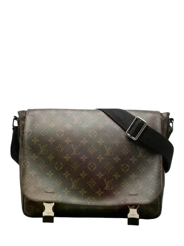 LOUIS VUITTON Monogram Macassar Clarence Satchel - Brown