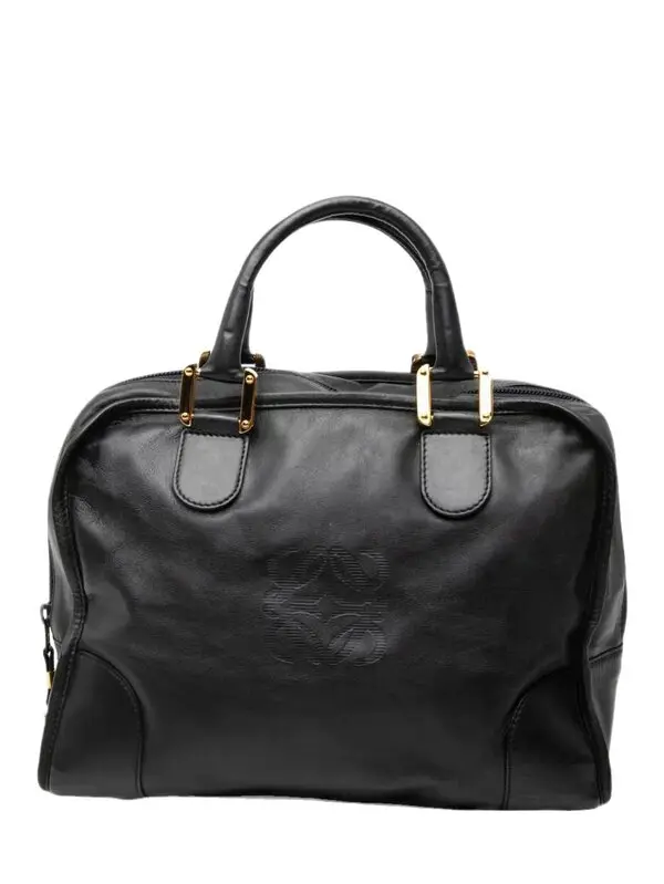 Loewe 2000-2026 Leather Amazona 32 Handbag - Black