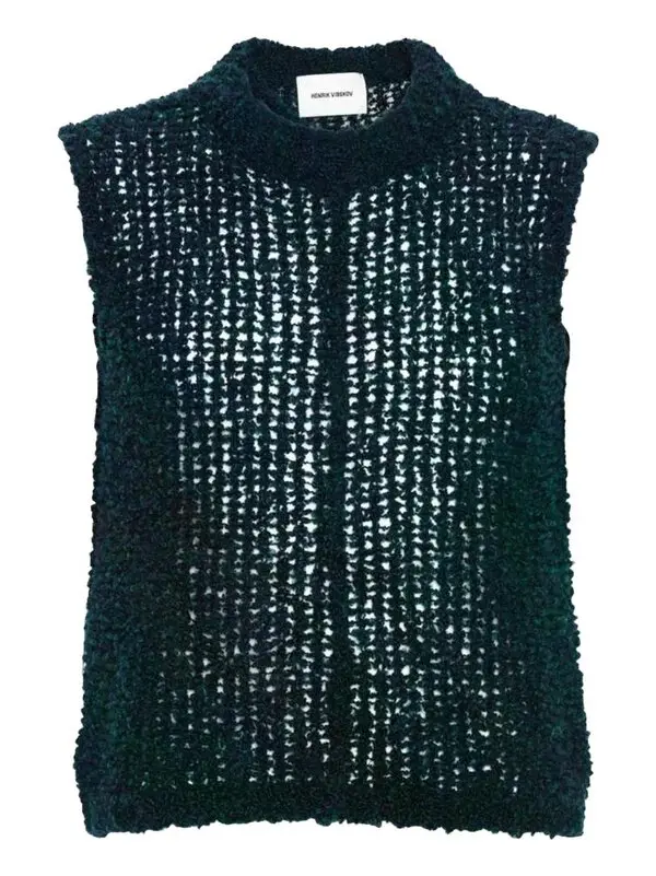 Henrik Vibskov Amphi Open-knit Vest - Blue