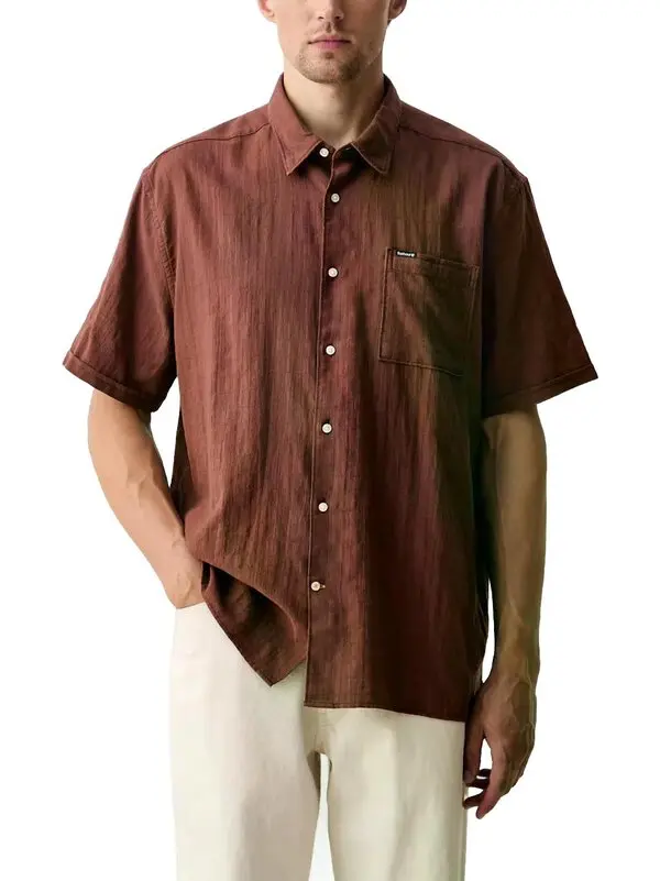 Barbour Kingswood Ripstop Short-sleeved Shirt - Brown